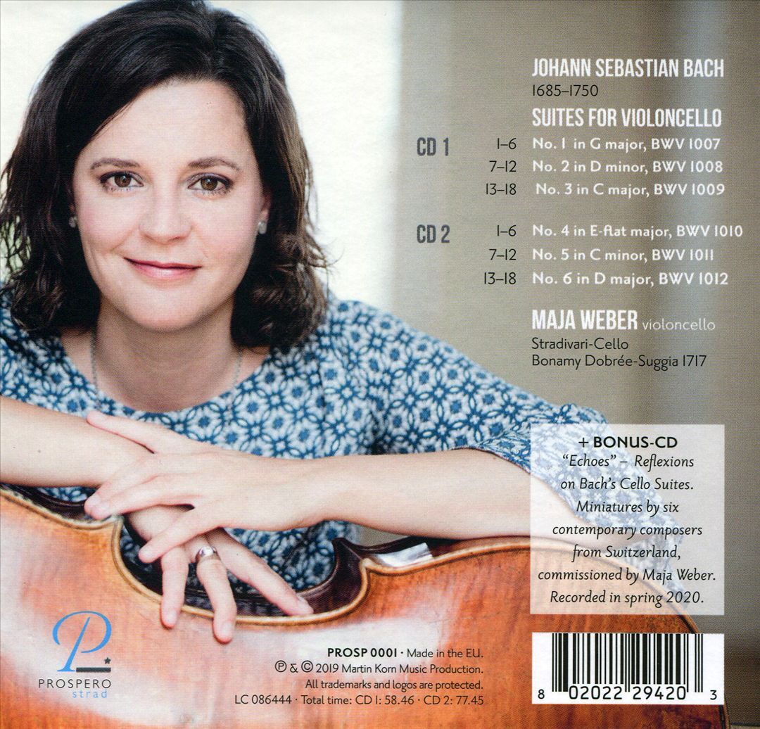 MAJA WEBER BACH: CELLO SUITES 1-6 NEW CD 802022294203| eBay