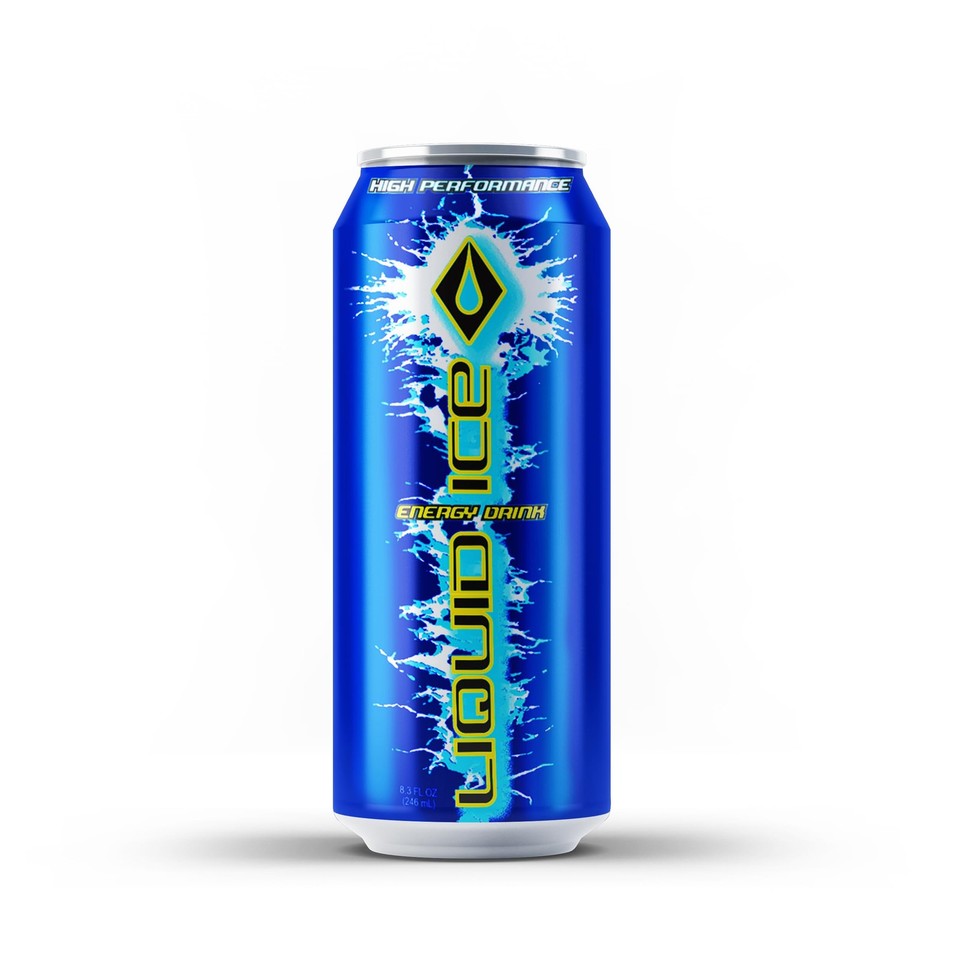 Liquid Ice Energy Drink Arctic Berry 16 Fl Oz 12 Pack Caffeine Boost ...