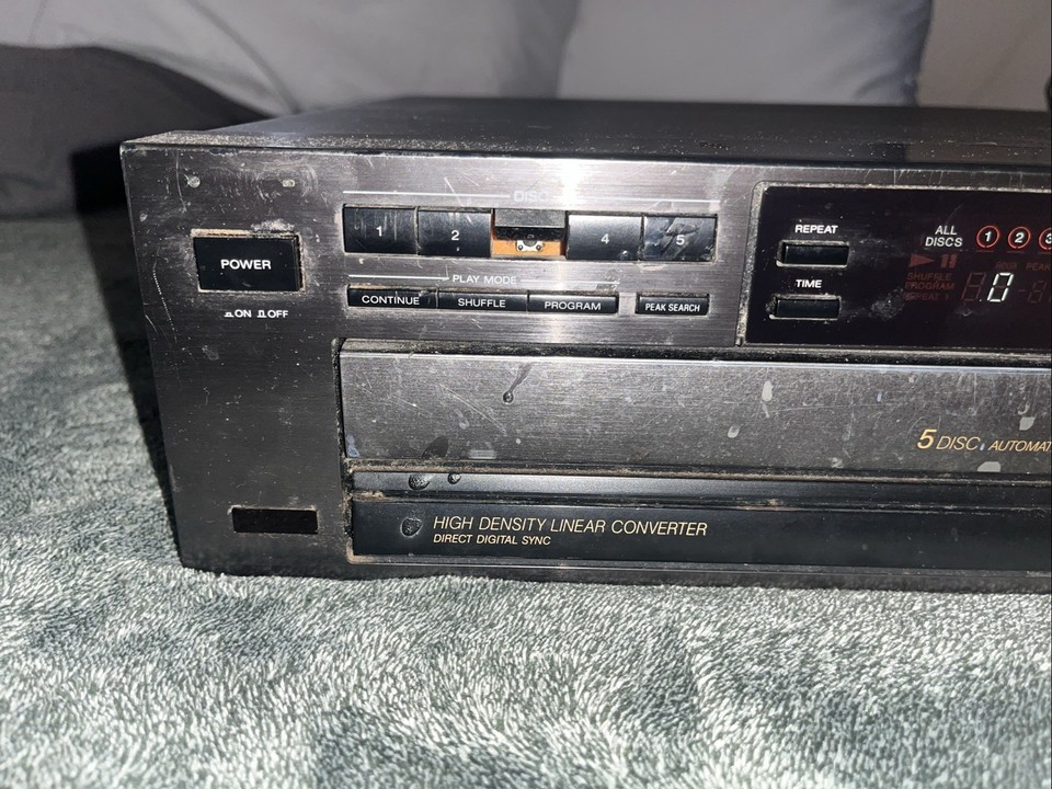 Sony CDP-C331 Compact 5 Disk CD Changer Player TESTED /WORKS Made In ...
