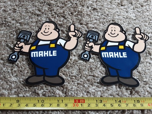 Lot of 2 MAHLE Pistons Racing Decals Stickers Nascar NHRA Street Outlaw ...