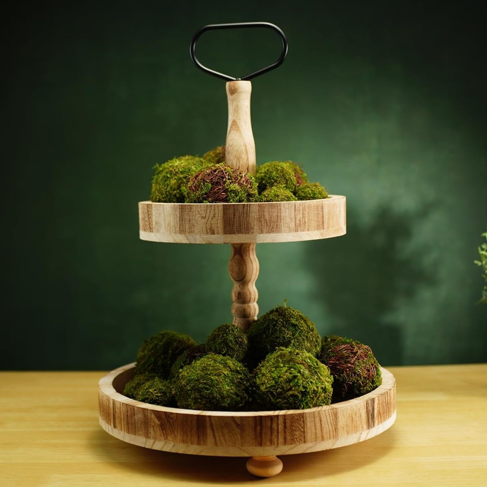 Decorative Moss Balls Set - 18pcs Fake Moss Balls for Bowl Fillers ...