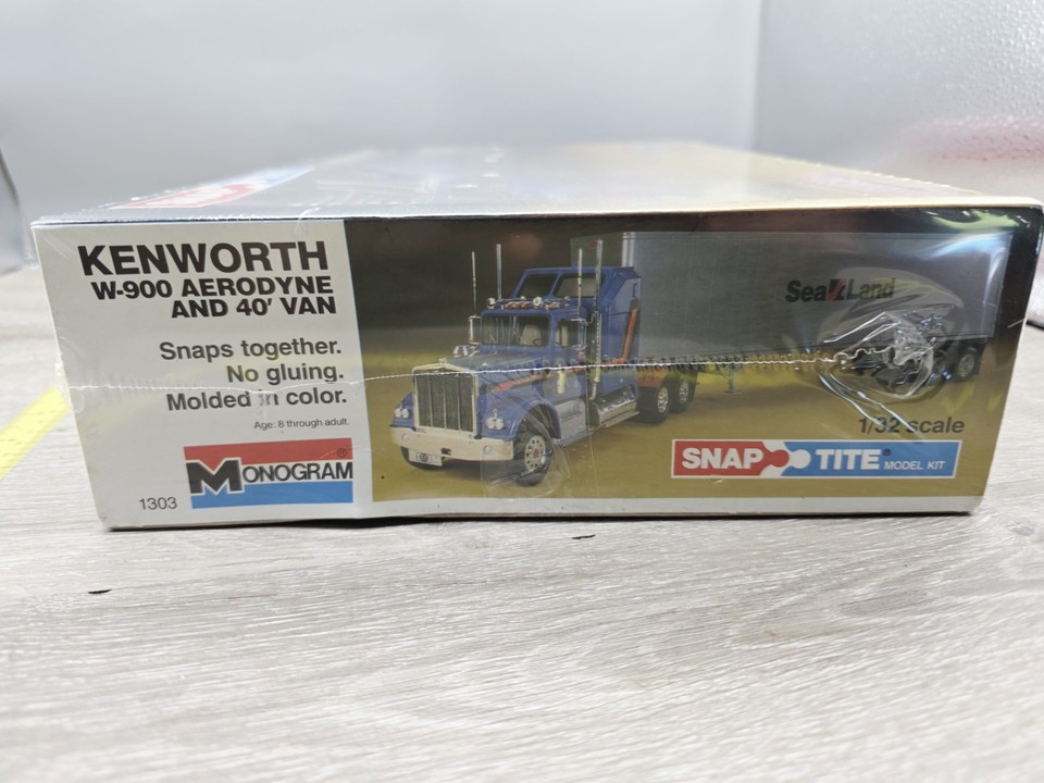 Vintage 1981 Snap Tite Model Kit Kenworth W900 Aerodyne Truck Sealed by ...