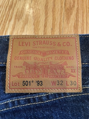 LVC Levi’s 501 Big E 93 Straights Jeans Sz 32x30 Denim LVC Premium No ...
