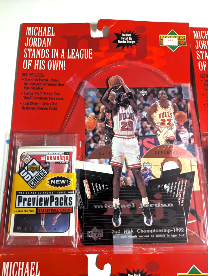 1998 Michael Jordan Upper Deck Complete Sealed Set Of Stand Ups And ...