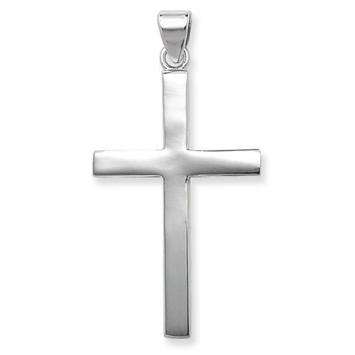 Sterling Silver Extra Large Plain Cross Pendant | eBay