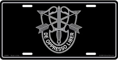 United States Military Special Forces Genuine Emblem License Plate 6" x ...