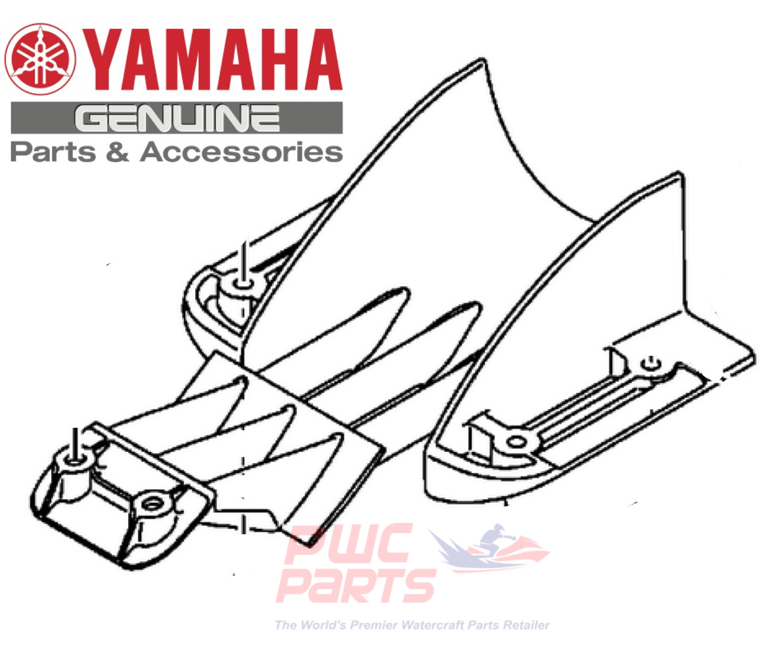 YAMAHA GP1800R Upgrade Kit for ALL GP1800 2019 Intake Grate F3P-R1333 ...