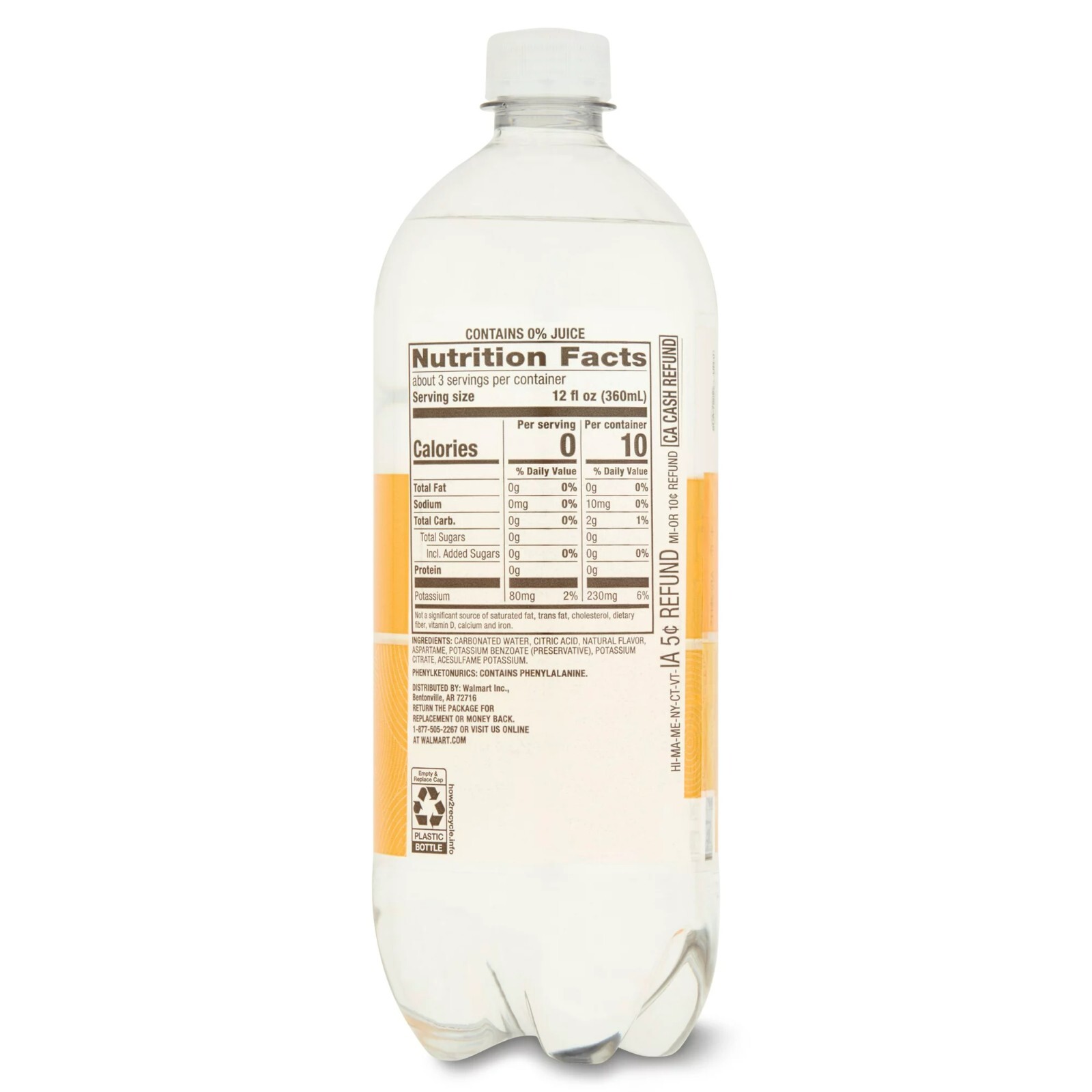 Clear American Sparkling Water, Mandarin Orange, 33.8 fl oz New | eBay