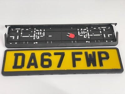 WURTH Number Plate Holder Frame with Key + Rubber Anti-vibration Shock ...