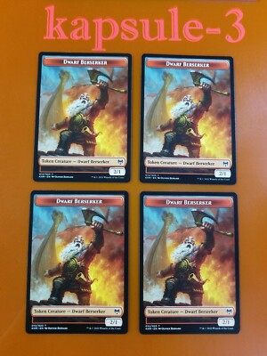 4x Dwarf Berserker | TOKEN 012/023 | Kaldheim | MTG Magic Cards | eBay