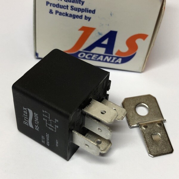 Relay Mini 5 Pin 12 Volt 40 Amp Normally Open Britax R5-1240r Epoxy for ...