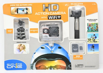Explore One HD Action Camera w/ WiFi & Accessories included Waterproof ...