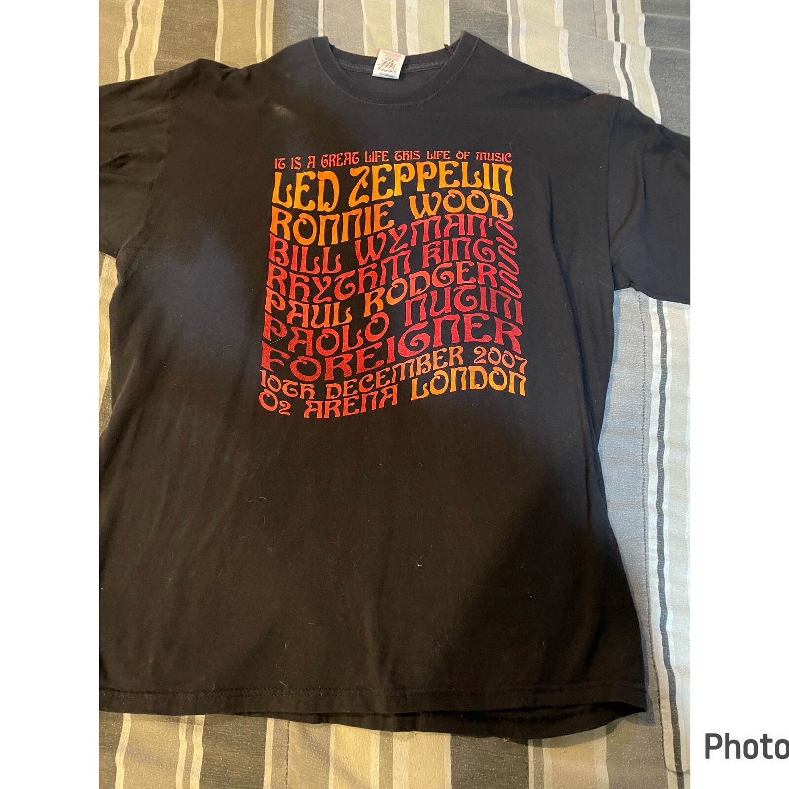 OFFICIAL LED ZEPPELIN REUNION CONCERT T- SHIRT 02 AR… - Gem