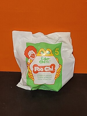 Vintage 2000 McDonalds Happy Meal Toy Robo-Chi Pets Poo-Chi #5 ~ Sealed ...