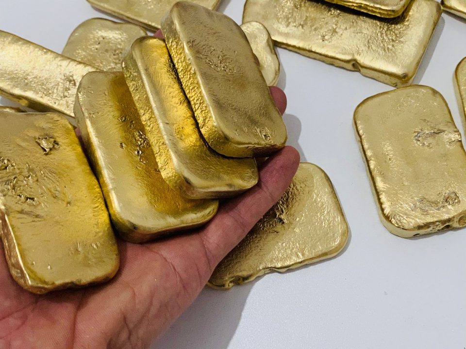 200 Grams Scrap Gold Bar For Gold Recovery Melted Different Computer ...