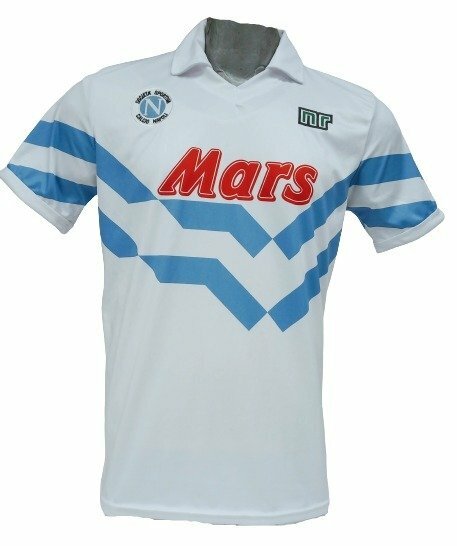 Maradona Napoli Mars Retro Soccer Jersey Shirt 1989/90 White Maradona Napoli Mars Retro Soccer Jersey Shirt 1989/90 White