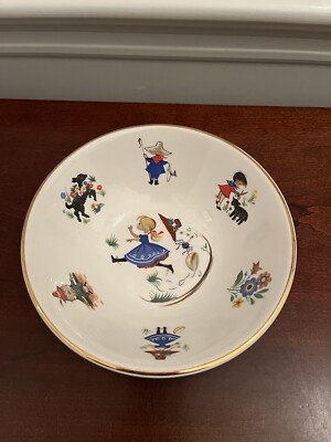 VTG Arklow Ireland Ironstone Mother Goose Little Miss Muffet Child’s ...