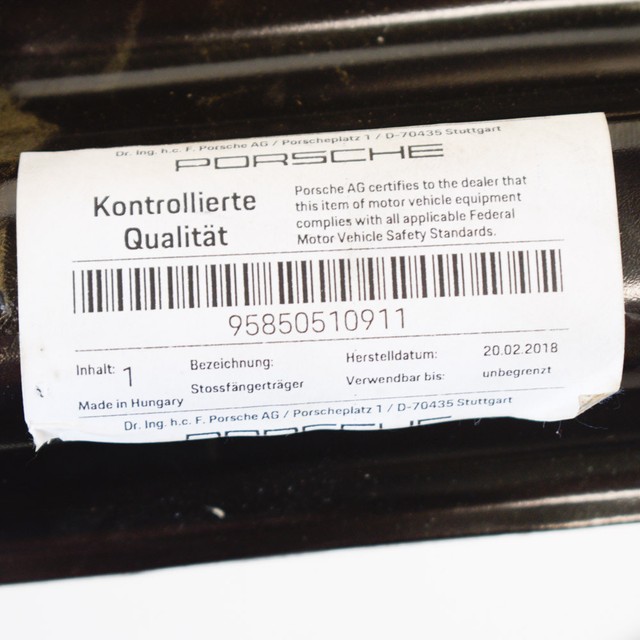 Porsche Cayenne 92a Front Bumper Crash Bar 95850510911 7p0807109e ...
