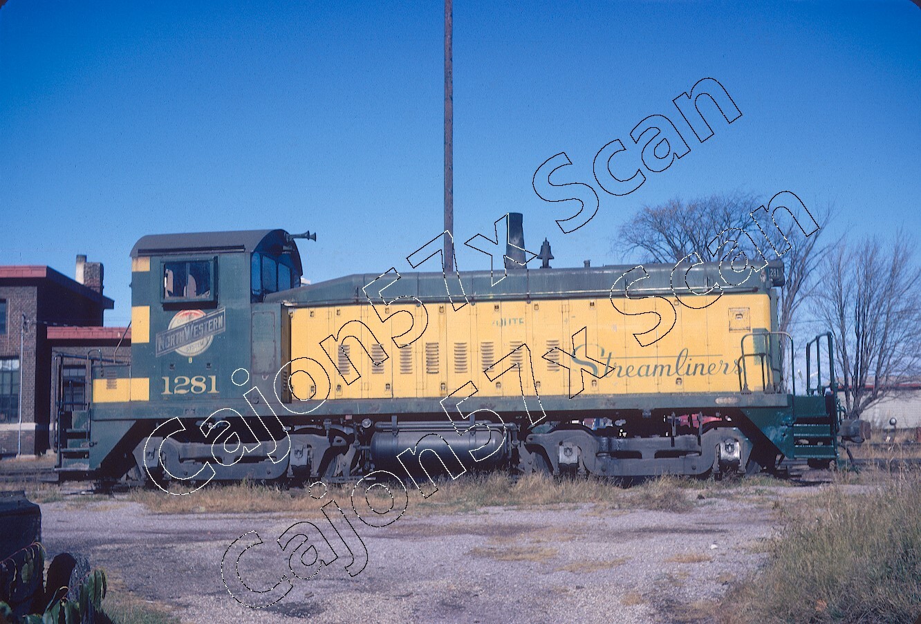 Original Slide- CNW SW600 1281 RARE Model At Marshfield, WI. 10/69 | eBay
