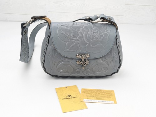 Patricia Nash Micaela P732347 Safflower Blue ROSETOOL Leather Handbag ...