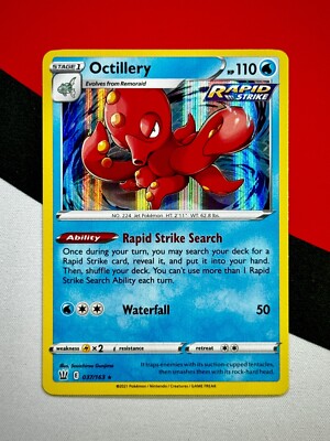 Octillery Holo Rare 037/163 Battle Styles Pokémon PACK FRESH | eBay