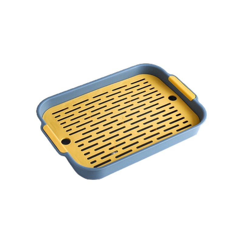 Double Layer Plastic Water Drip Holder Household Rectangular Cup Tray ...