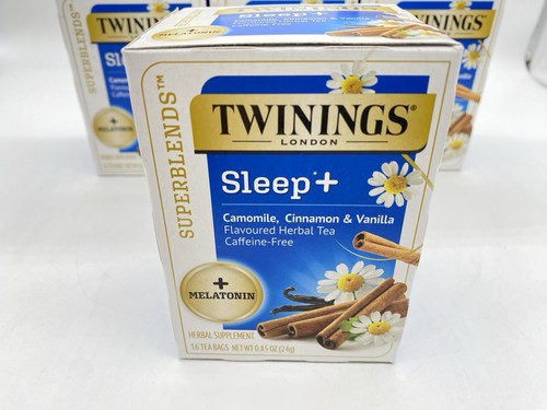 Twinings Sleep + Herbal Tea with Melatonin, 6 pack - 16 bags Each ...