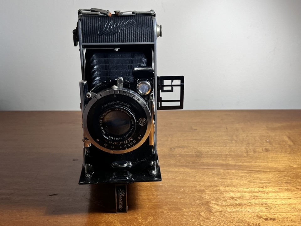 Vintage 1930’s IHAGEE FOLDING CAMERA w/ COMPUR SHUTTER & SCHNEIDER 10 ...
