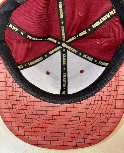 Baseballism Hat Cap Catcher 7 1/4 Burgundy Red Brick Wall 7.25 Fitted ...