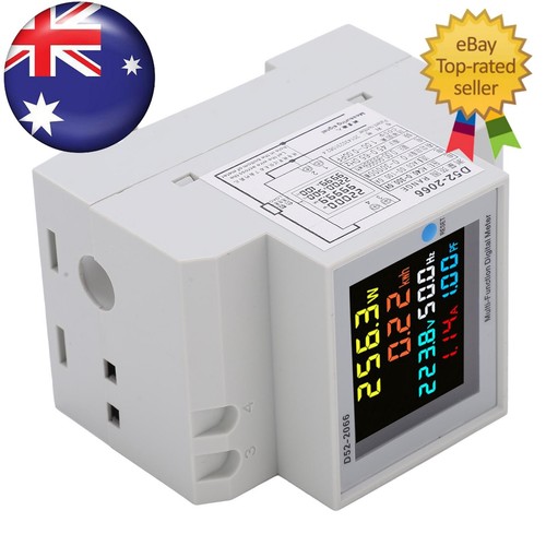 Household D522066 220V Energy Meter with 178° Wide LCD Accurate Read ...