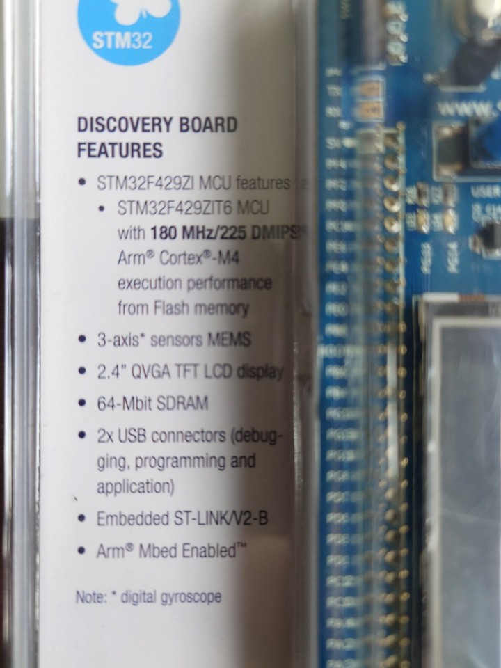 2 x STM32F4 Discovery Kit for STM32F429 MCU (STM32F429I - DISC1) | eBay UK