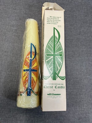 Vintage NEW Will & Baumer Candle Christ 14” inBox Benedictine Brother ...