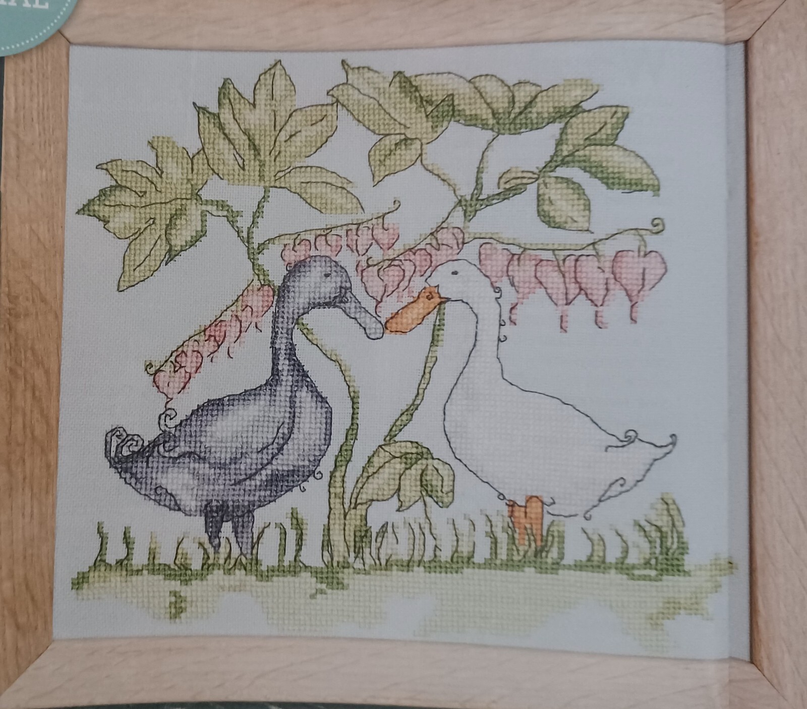 Darling Ducks Cross stitch PATTERN ONLY, Carefully removed from a ...