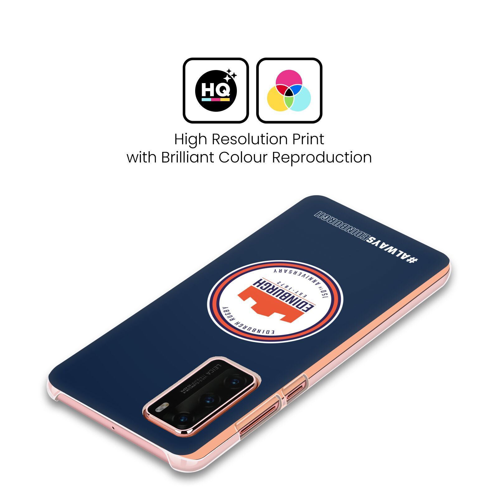 OFFICIAL EDINBURGH RUGBY GRAPHICS HARD BACK CASE FOR HUAWEI PHONES 1 ...