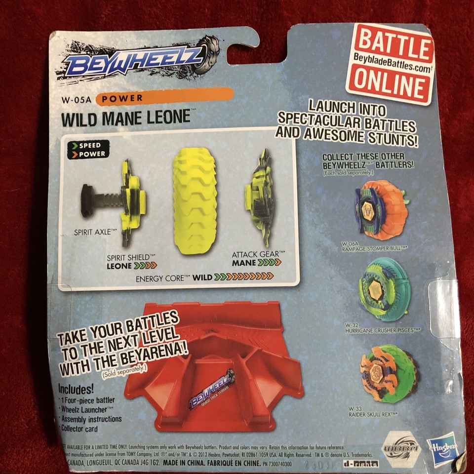 BEYBLADE Beywheelz W-05A Wild Mane Leone Battler | eBay