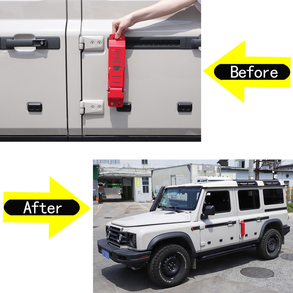 2PCS Fold-Up Door Hinge Side Step Foot Rest Pedal For Ineos Grenadier ...