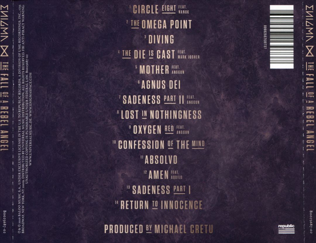 ENIGMA - THE FALL OF A REBEL ANGEL NEW CD 602557130737| eBay