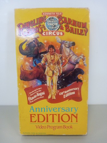 Ringling Bros Barnum Bailey Circus 120th Anniversary Edition VHS Flavio ...