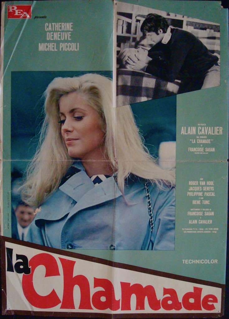 La CHAMADE HEARTBEAT Italian 1F movie poster A CATHERINE DENEUVE MICHEL ...