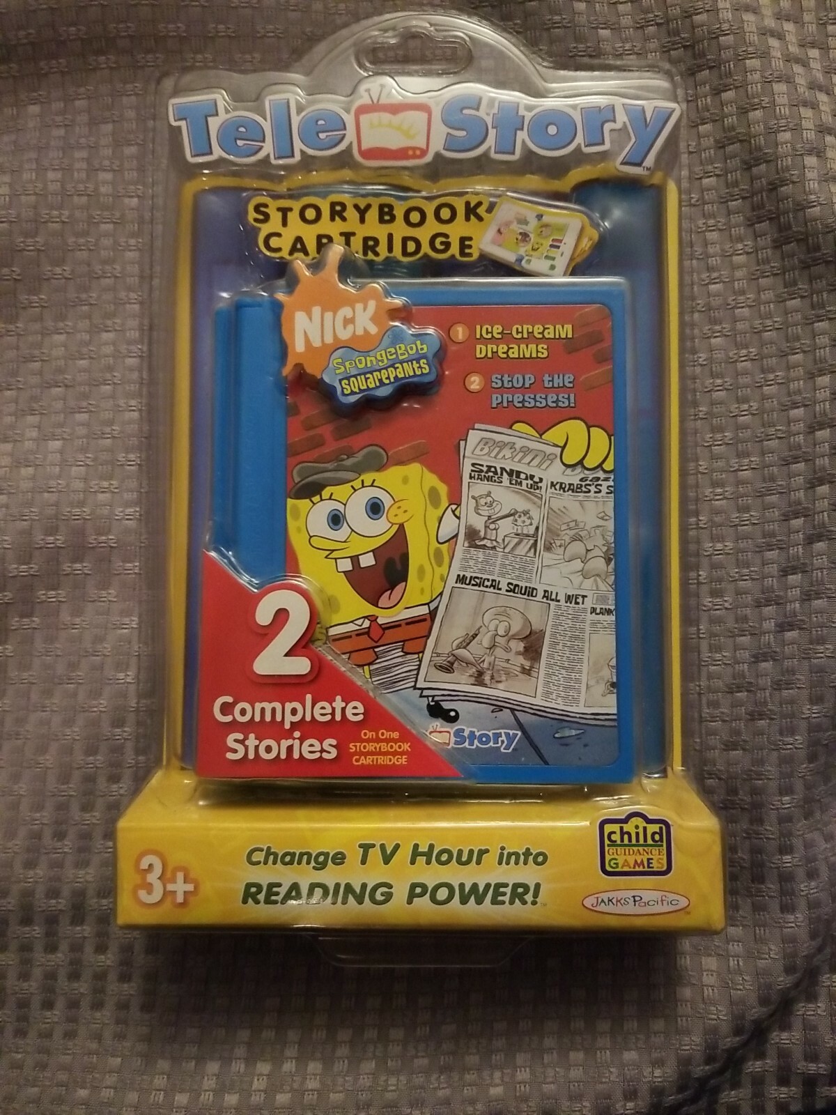 Tele Story Spongebob Squarepants Storybook Cartridge Jakks Pacific 2006 ...