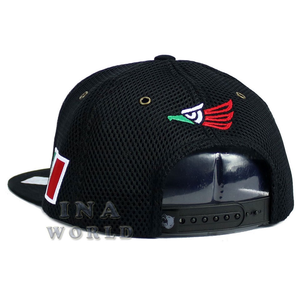 MEXICAN MEXICO hat cap HECHO EN MEXICO Eagle Snapback Micro Mesh ...
