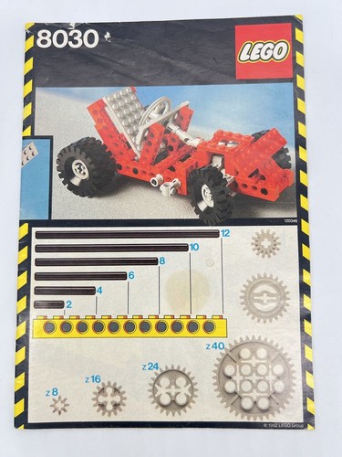 Vintage 1982 Lego 8030 Universal Building Set ONLY MANUAL Technic | eBay
