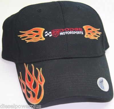 motorsports nascar flames hat embroidered adjustable cap black mopar ...