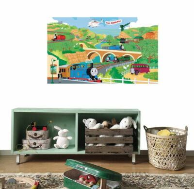 Thomas The Tank Engine Wall Sticker Vinyl Print Poster Kid Mural Decal ...