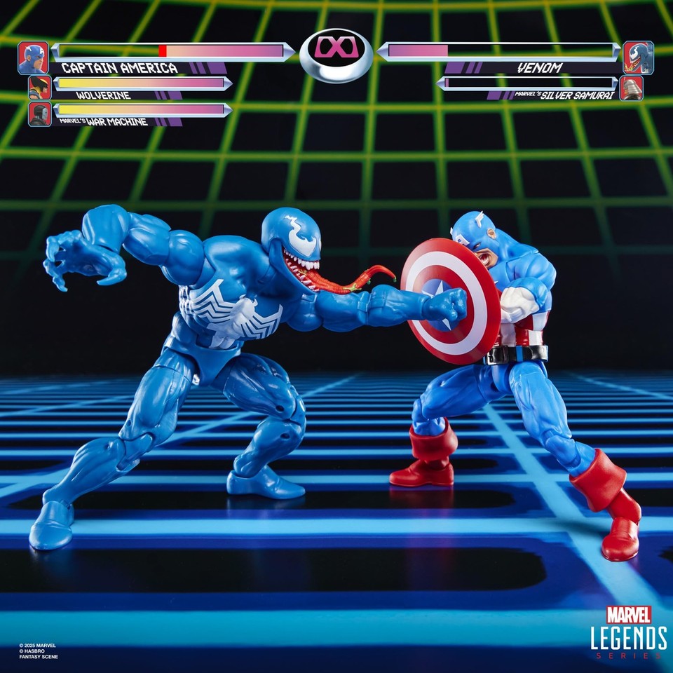 Marvel Legends Series Gamerverse Captain America vs Venom Action Figure ...
