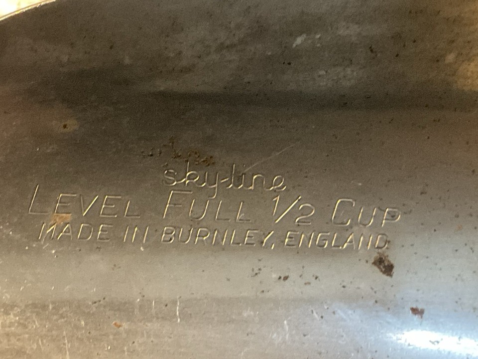 Vintage Skyline Level Full Half Cup Scoop Green/Green Handle Made In ...