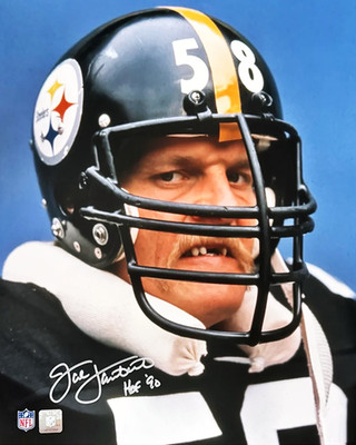 JACK LAMBERT SIGNED REPRINT AUTOGRAPH HOF 90 PITTSBURGH STEELERS 8x10 ...