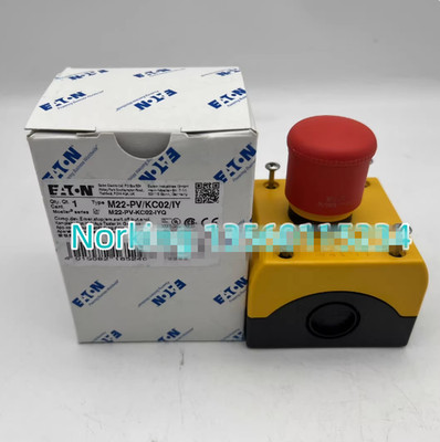 1pcs New EATON emergency stop button box M22-PV/KC02/IY | eBay