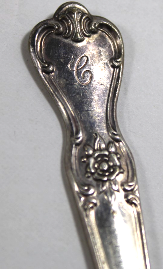 17 Pce Old Company Plate Signature Rose Monogram "C" Silverware Fork ...