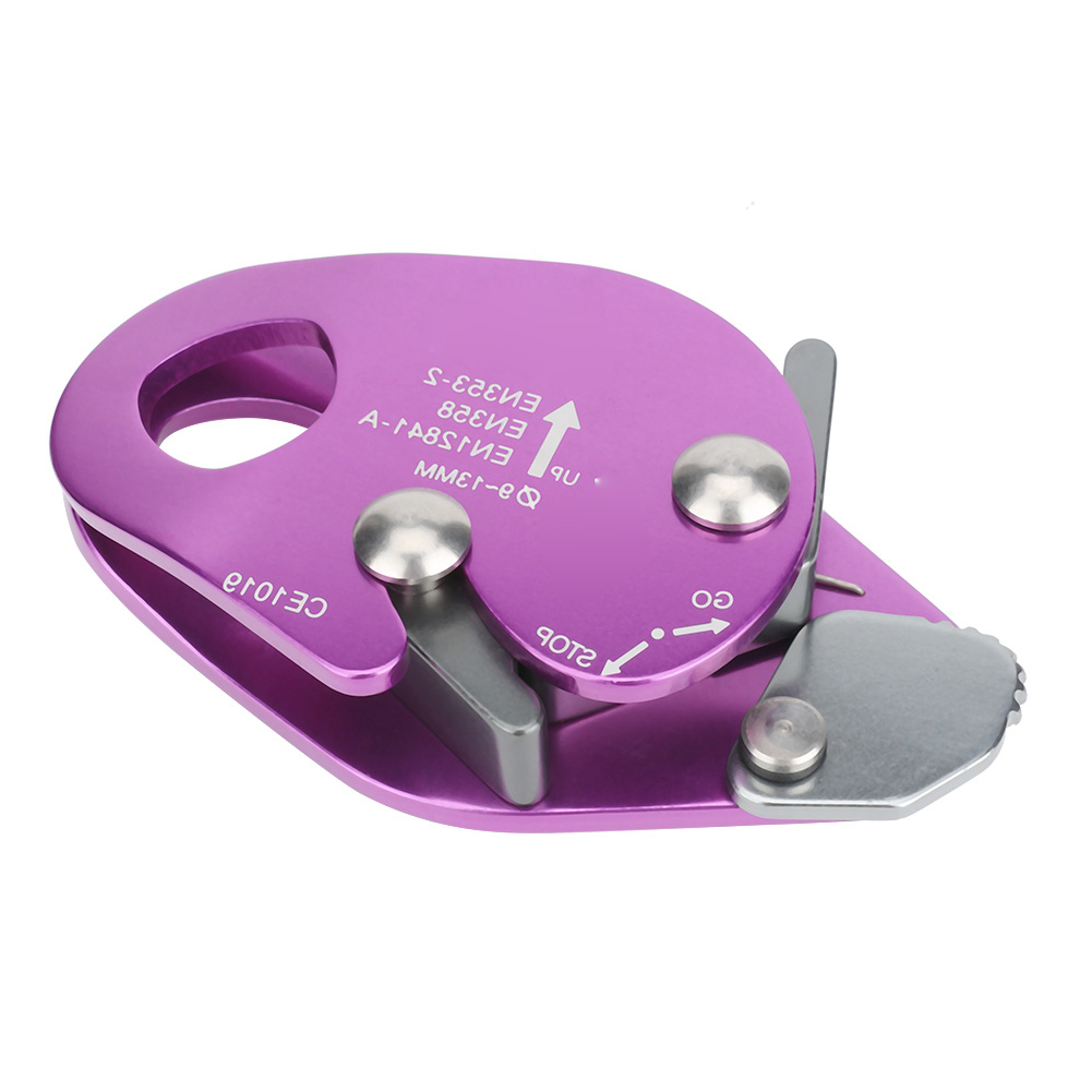 SelF Braking Stop Descender Climbing Gear For 9-13mm Rope ZHQH | eBay